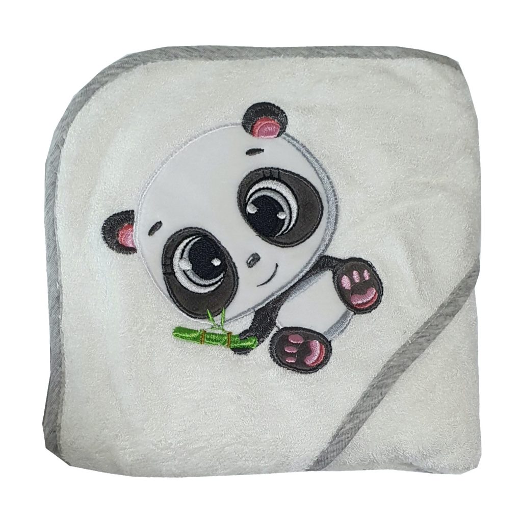 Hooded Towel – Panda – Bebe Bamboo